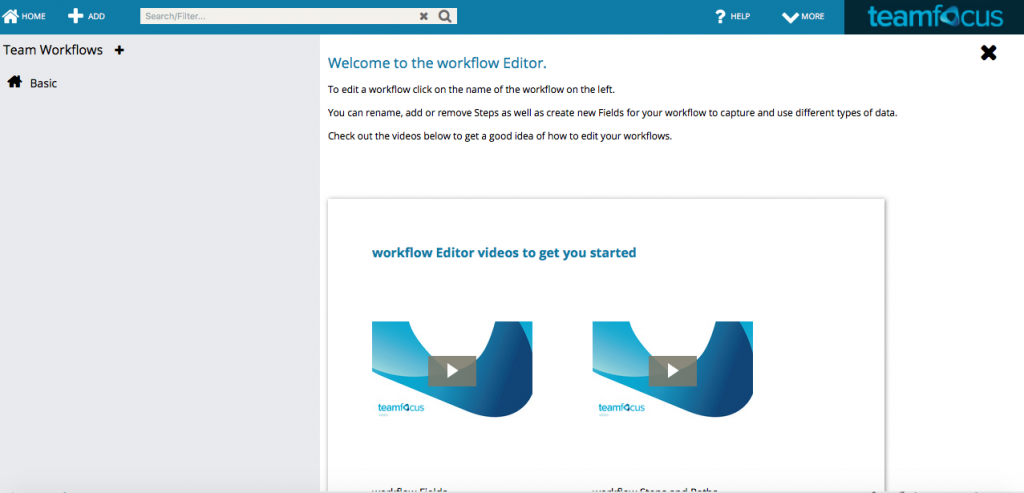 Workflows – Steps and Fields – teamfocus | project team management | web-based task management