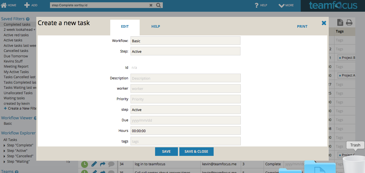 Adding Tasks Teamfocus Project Team Management Web Based Task